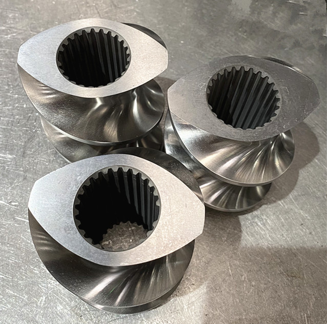 German First Class SUS440C Double Screw Extruder Components Screw Elements