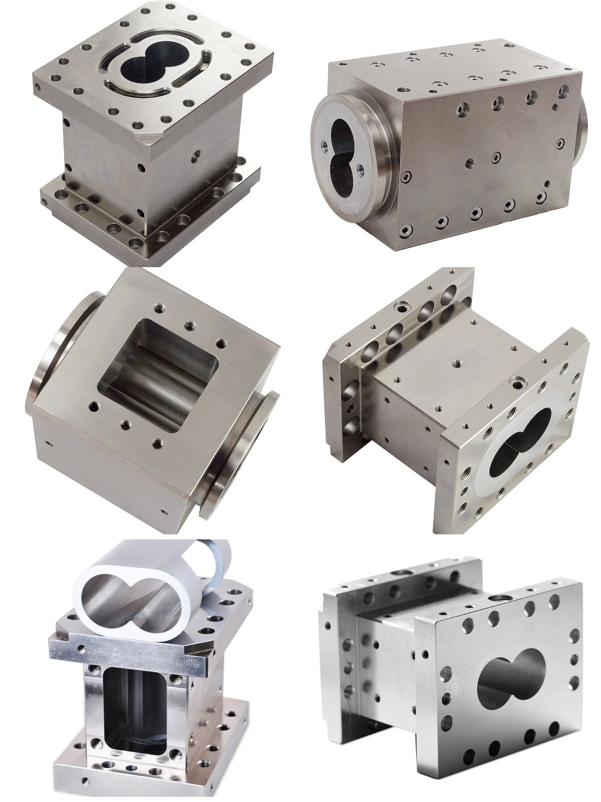 Coper Extruder Barrel Elements , Double Screw Extruder Spare Parts