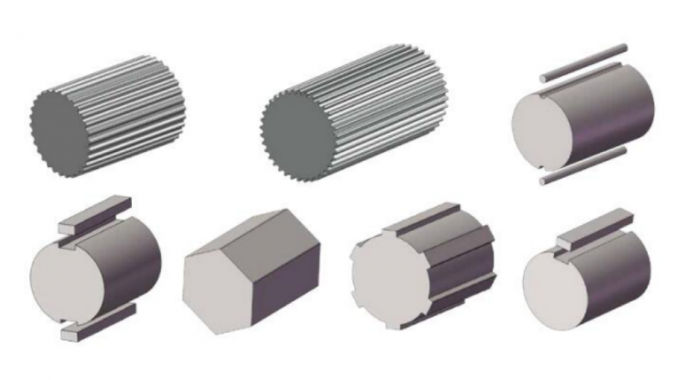 Screw Cold Rolling Shaft For Twin Screw Extruder Involute Inner Spline Type