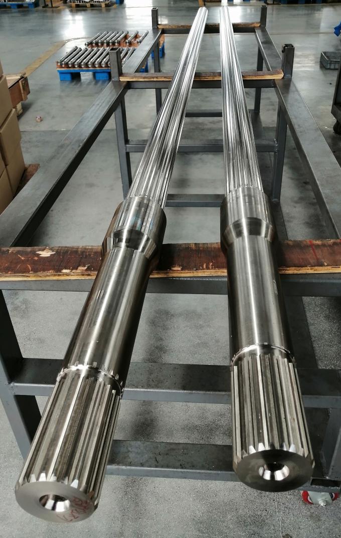 High Torque Large Diameter Involute Spline Twin Screw Extruder Shaft ...