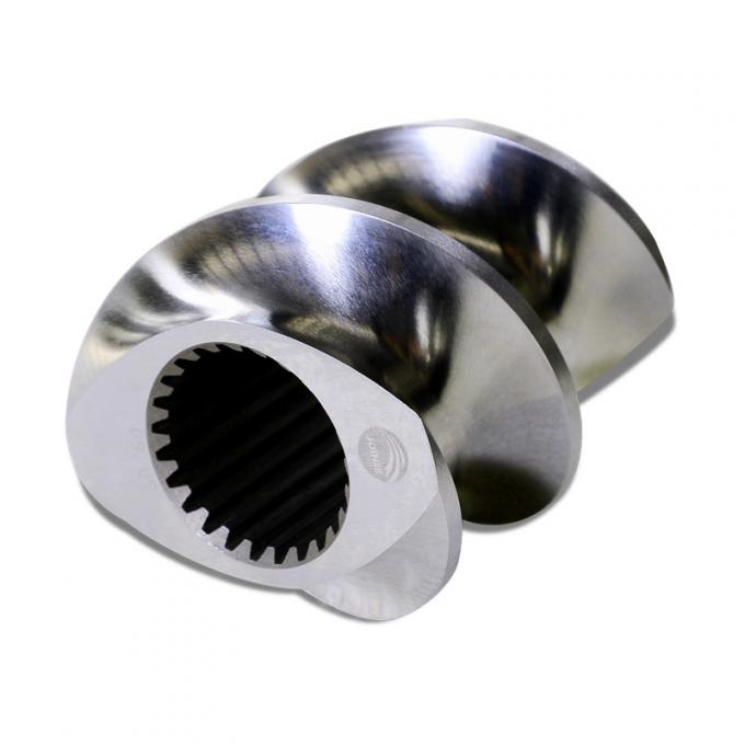 Co Rotating Twin Screw Extruder Elements , Extruder Screws And Barrels ...